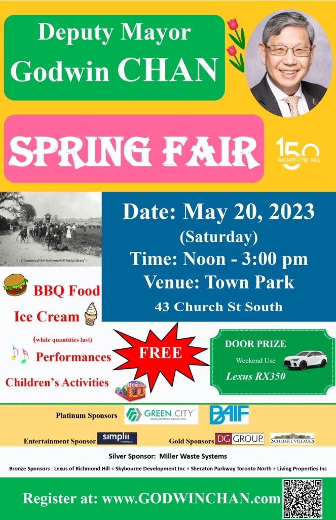 Spring Fair Returns May 20, 2023 at Town Park! – Richmond Hill ...